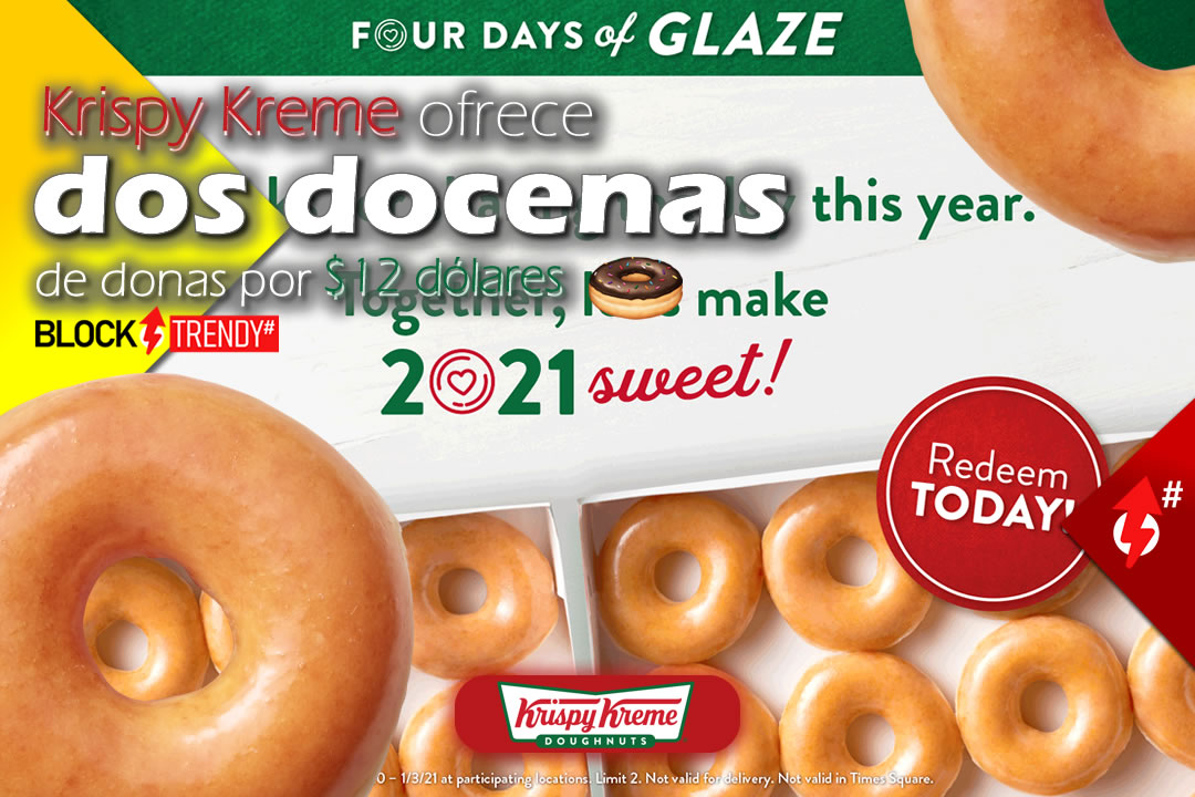 Krispy Kreme ofrece dos docenas de donas por $12 dólares🍩 | BlockTrendy News